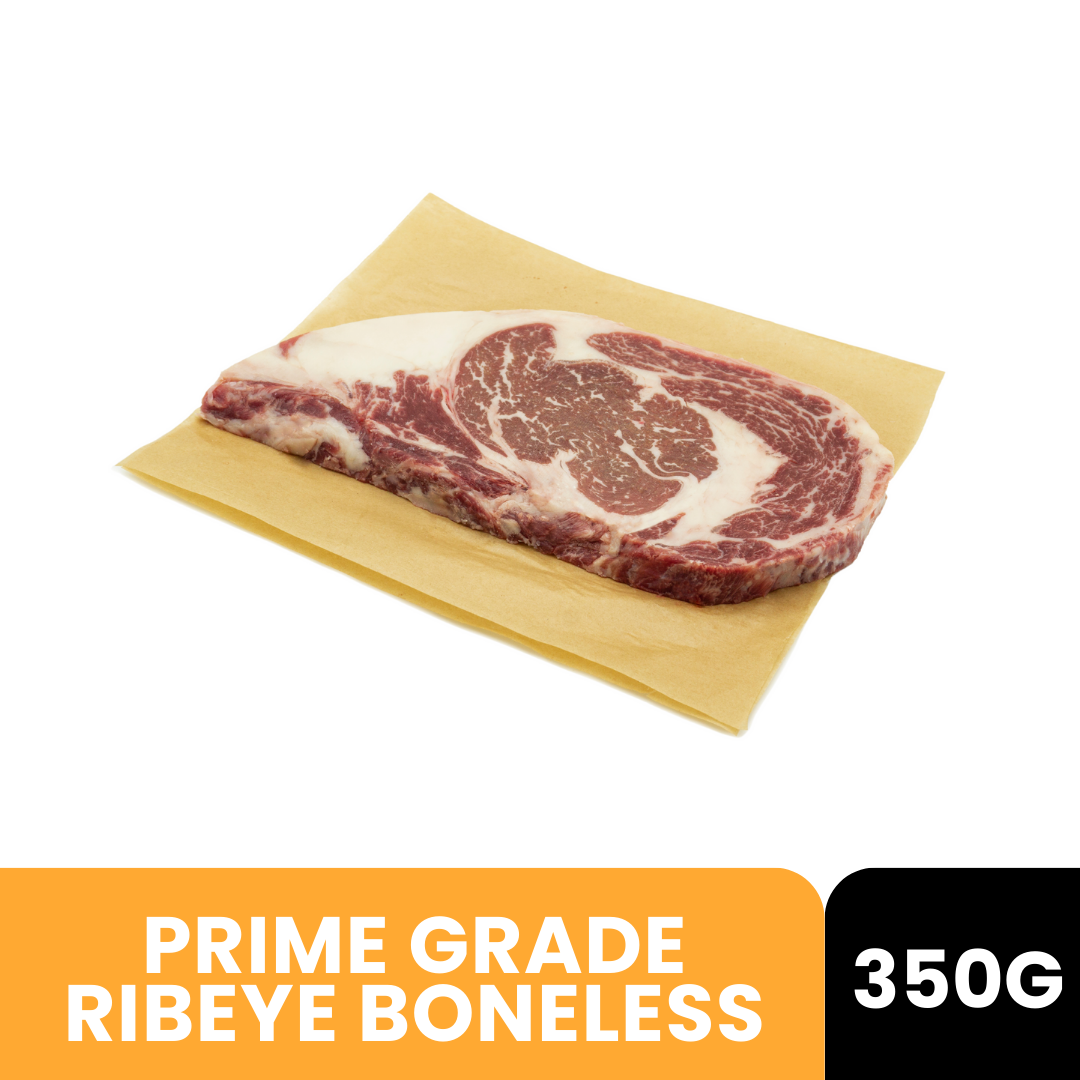 Rib Eye Boneless, Prime Grade (300-350g) – Steaks & Stuff